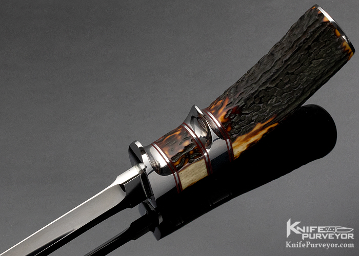 Ricardo Velarde Custom Knife Amber Stag Sub-Hilt Dagger Prototype ...