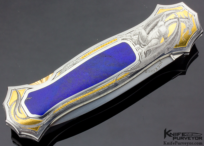 Lee Griffiths Engraved Joe Kious Custom Knife Dragon Lockback Dagger ...