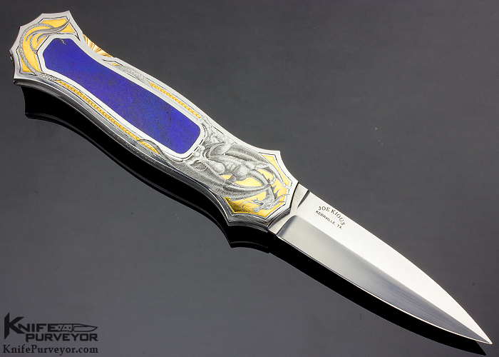 Lee Griffiths Engraved Joe Kious Custom Knife Dragon Lockback Dagger ...