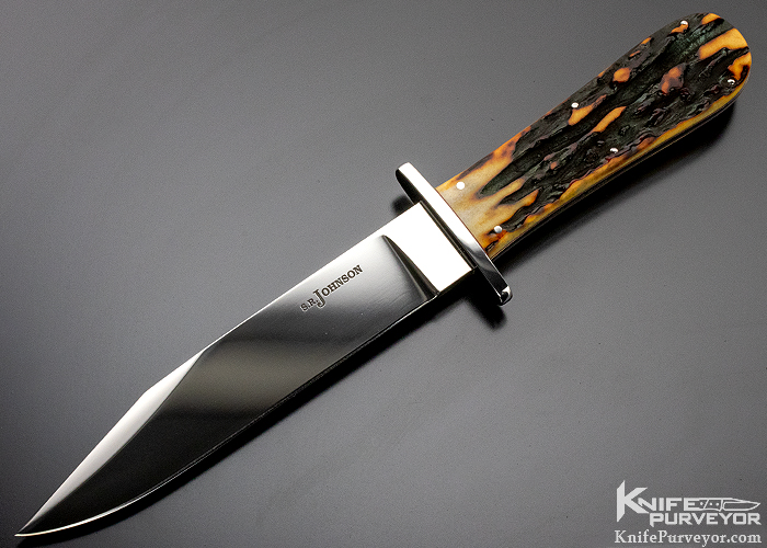 SR Johnson Custom Knife One of a Kind Stag San Francisco Bowie - Knife ...