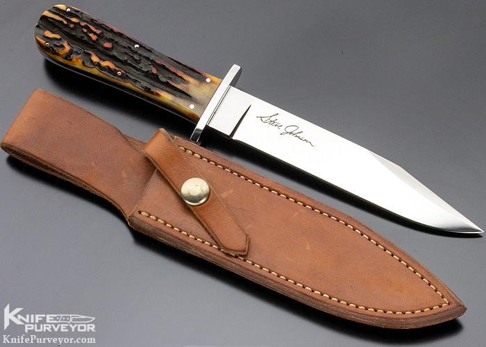 SR Johnson Custom Knife One of a Kind Stag San Francisco Bowie - Knife ...