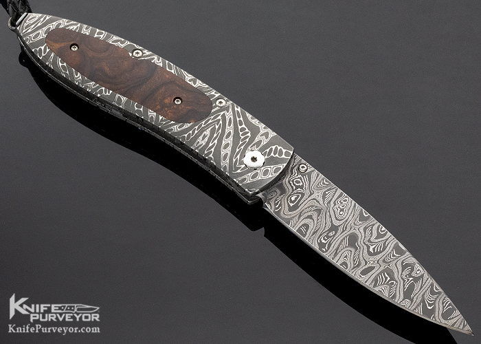 William Henry Custom Knife B05 Monarch ORVIS Damascus and Desert ...