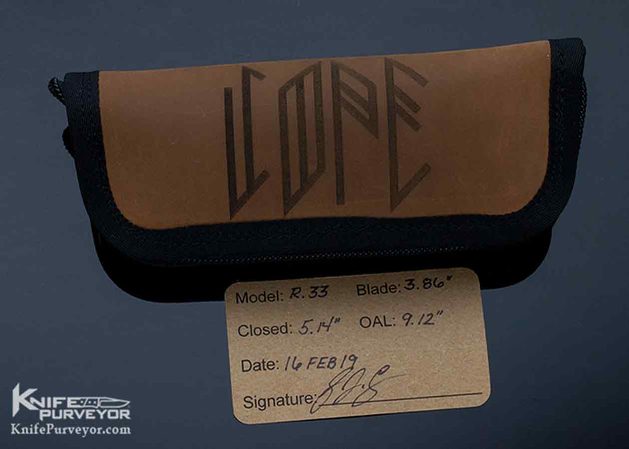 Ed Cope Custom Knife R33 Titanium Framelock - Knife Purveyor