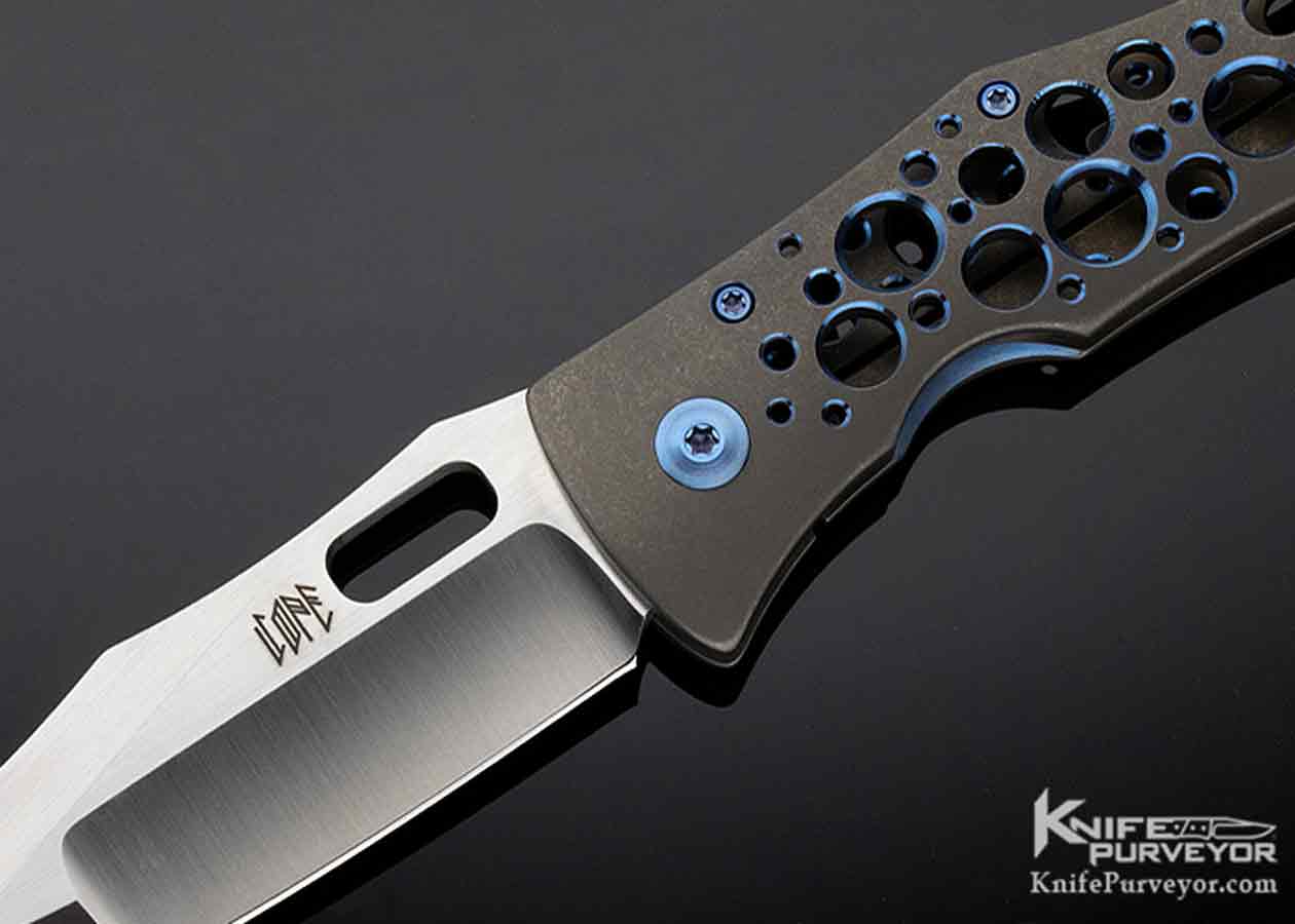 Ed Cope Custom Knife R33 Titanium Framelock - Knife Purveyor