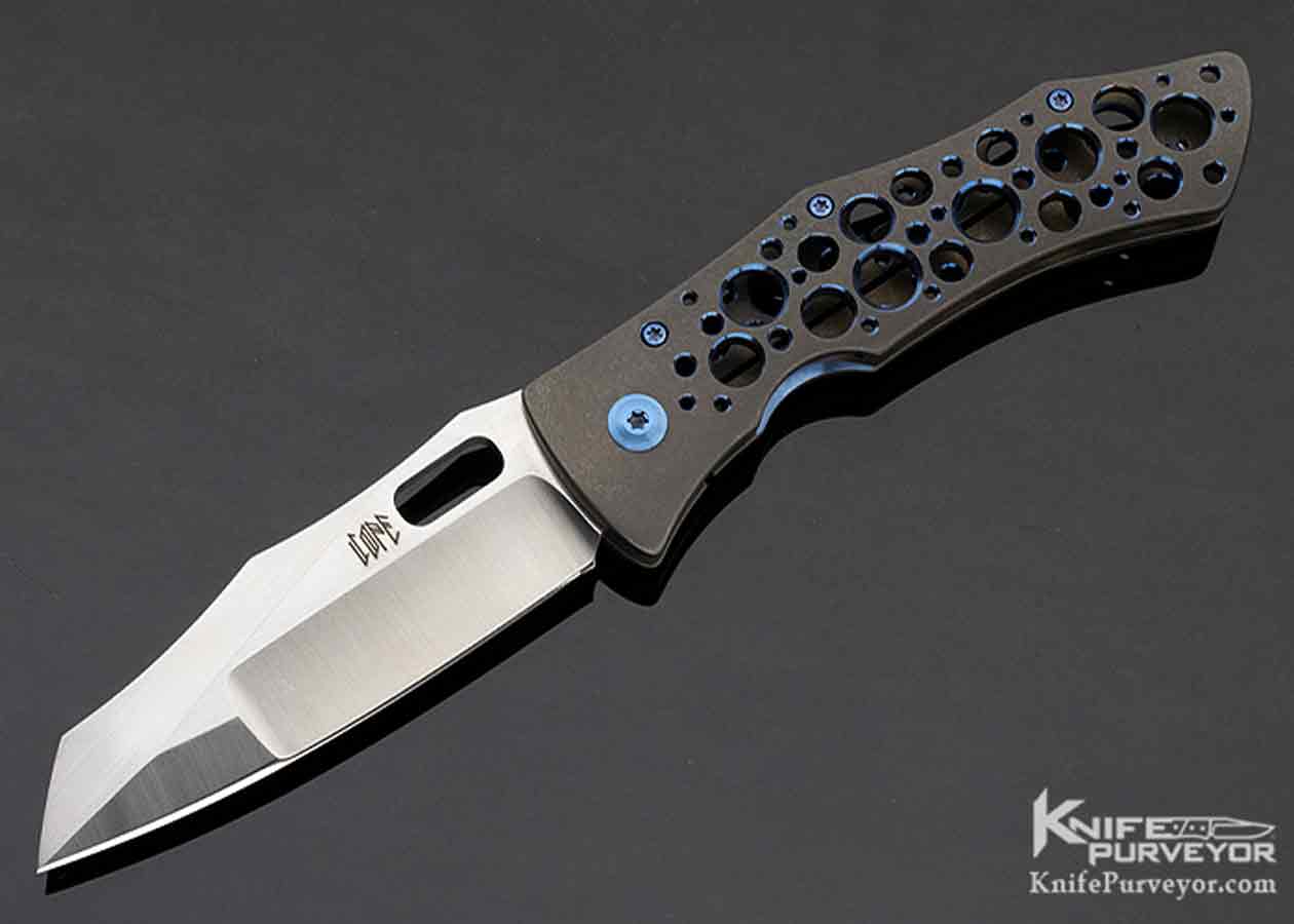 Ed Cope Custom Knife R33 Titanium Framelock - Knife Purveyor
