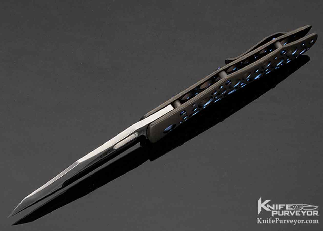 Ed Cope Custom Knife R33 Titanium Framelock - Knife Purveyor