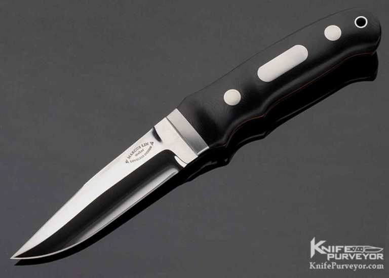 Marcus Lin Custom Knife Black Micarta Hideout - Knife Purveyor