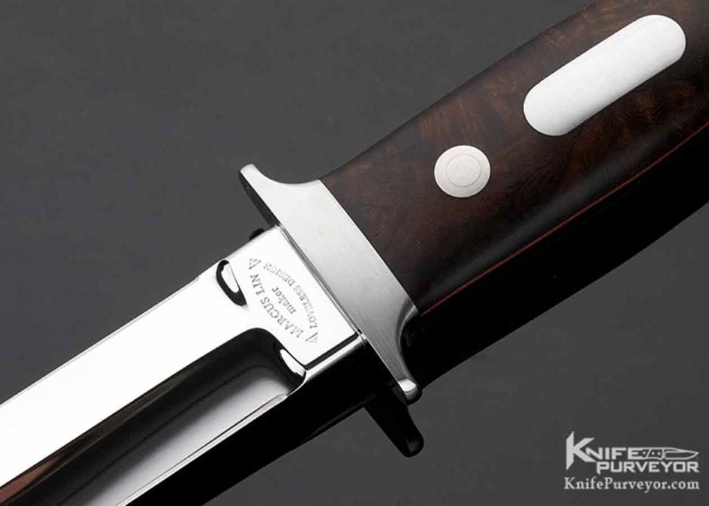 Marcus Lin Custom Knife Desert Ironwood Dagger - Knife Purveyor