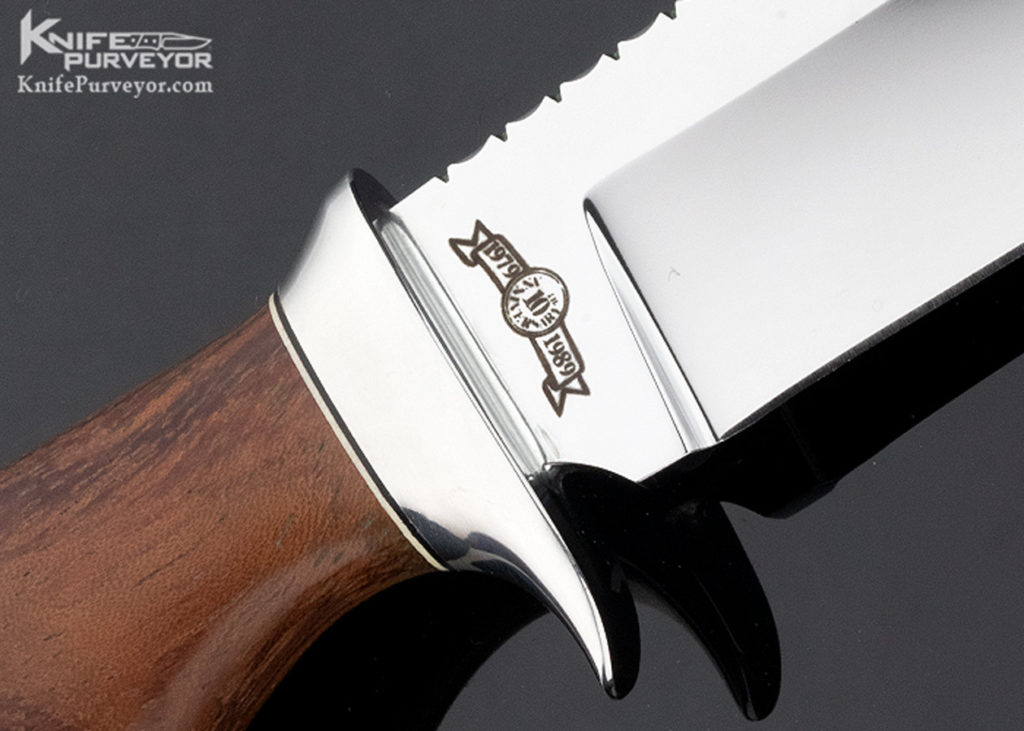 Ray Beers Custom Knife Curtis Scrimshaw Rosewood 10 Year Anniversary ...