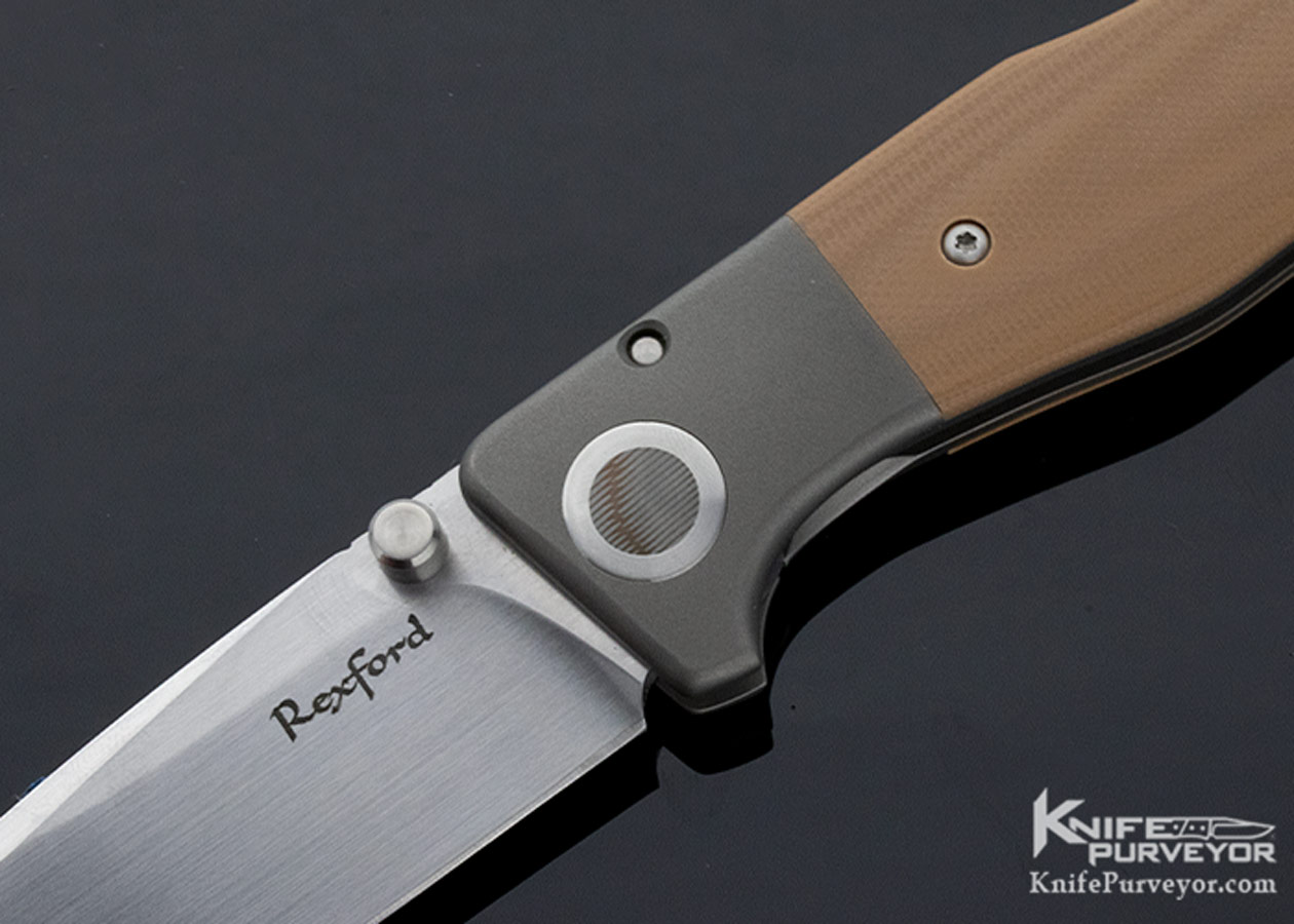 Todd Rexford Custom Knife Mini Epicenter Micarta Frame Lock - Knife ...