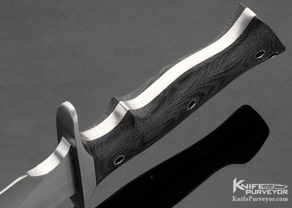 Walter Brend Custom Knife Black Micarta Model 2 - Knife Purveyor