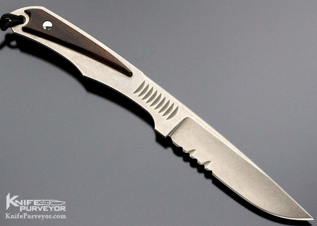 Chris Reeve Custom Knife Inyoni Fixed Blade with Desert Ironwood ...