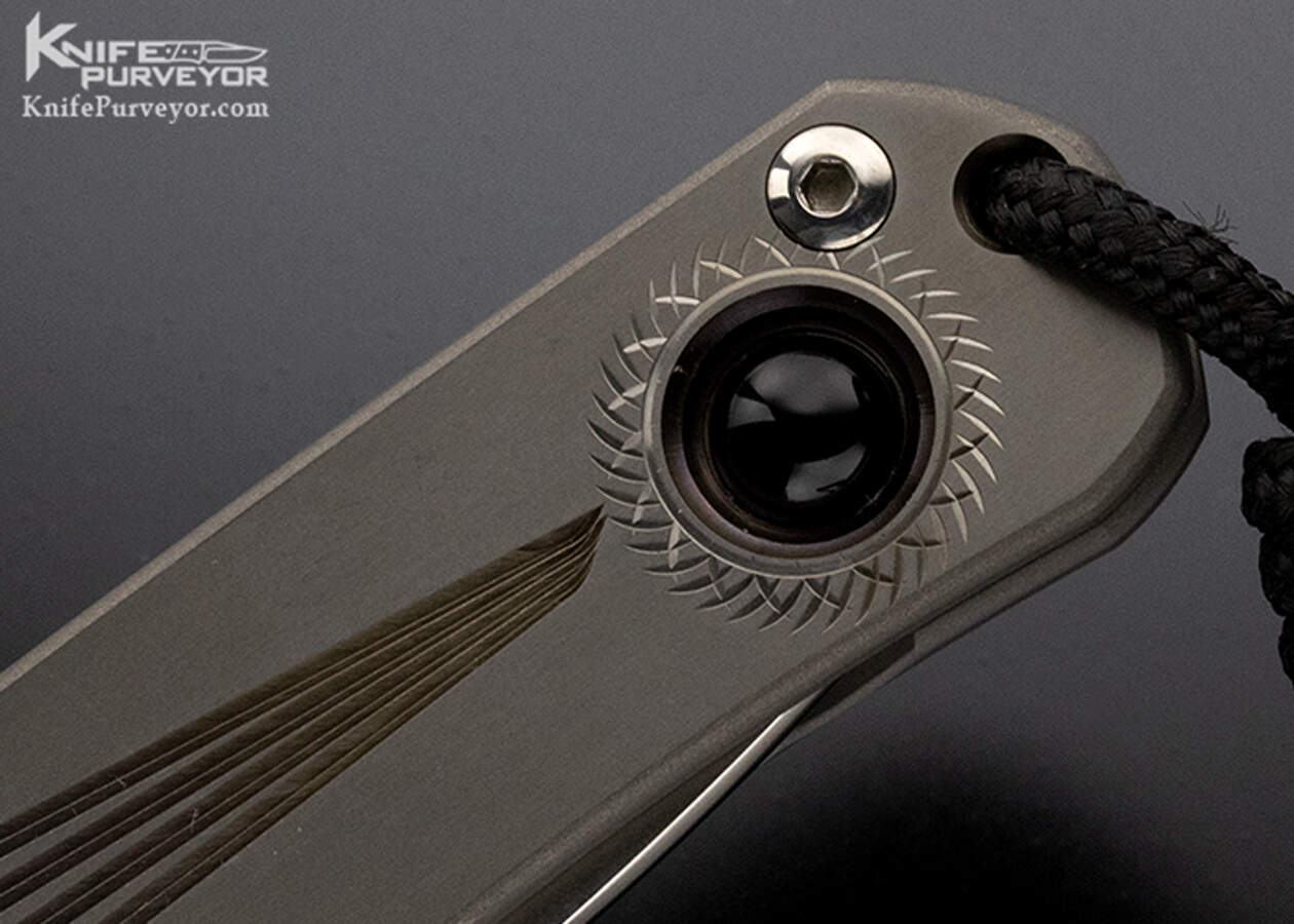 Chris Reeve Custom Knife Small Sebenza Unique Graphics with Tourmaline ...