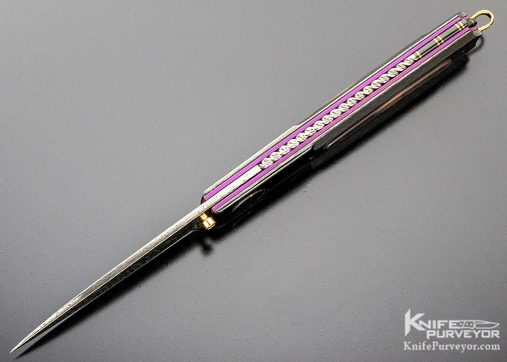 Howard Hitchmough Custom Knife Damasteel, Blued Devin Thomas Shark ...