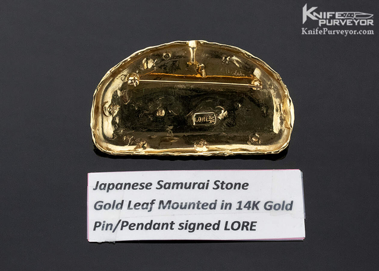 14K Gold Japanese Samurai Pendant - Knife Purveyor