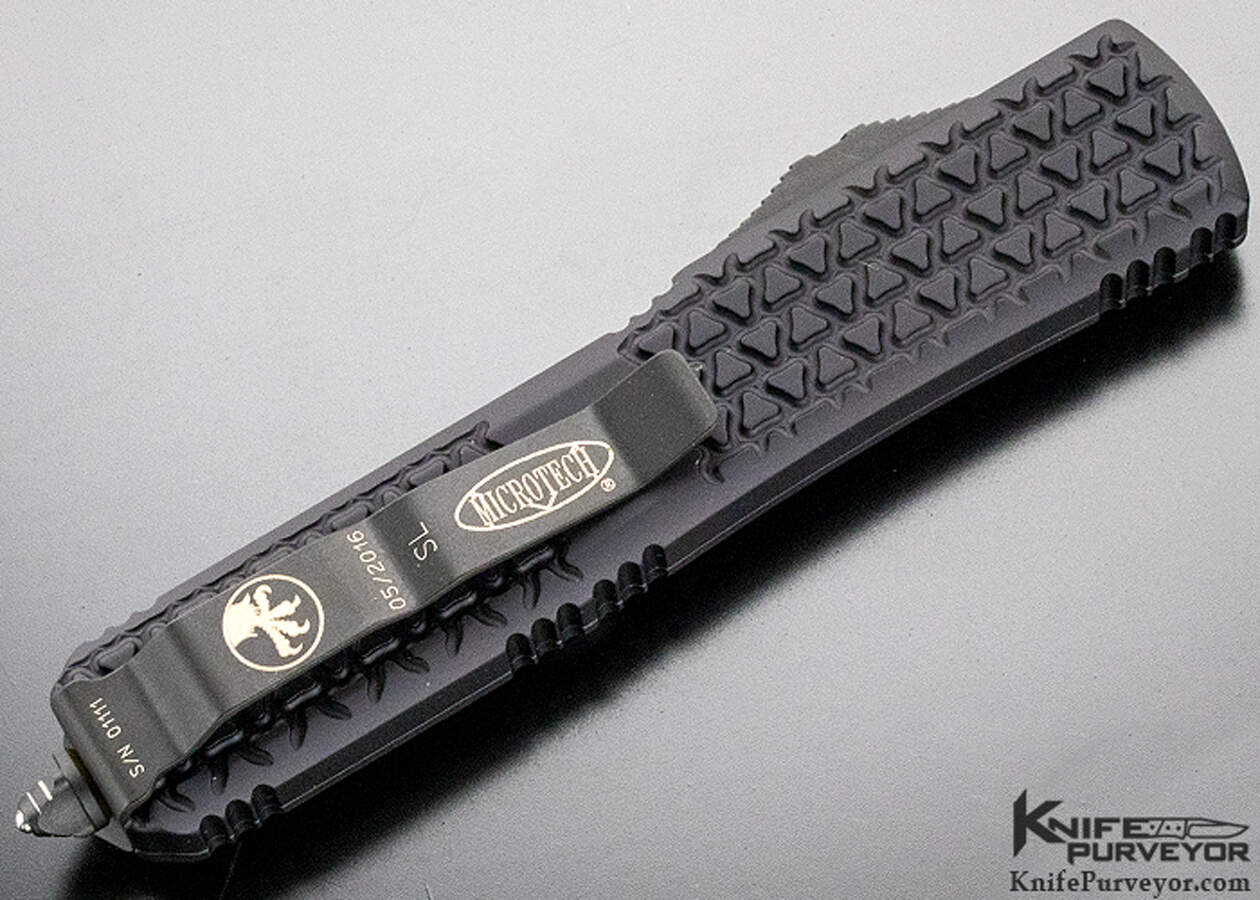 Microtech Custom Knife "Ultratech D/E Tri Grip 122-1 SL" Red Blade ...