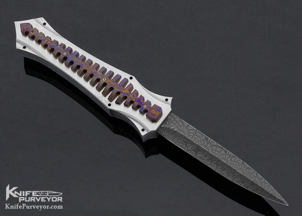 Paul Panak (Burn Knives) Custom Knife Stingray OTF Automatic with Moku ...