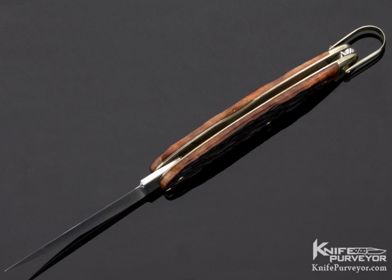 Tomonari Hamada Custom Knife Jigged Bone with Federal Shield and ...