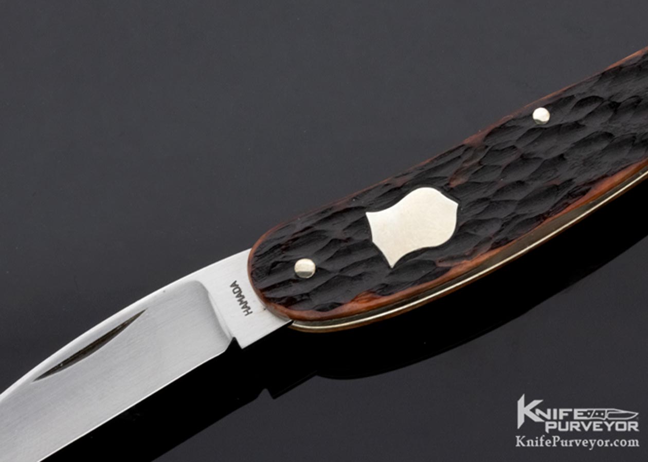 Tomonari Hamada Custom Knife Jigged Bone with Federal Shield and ...