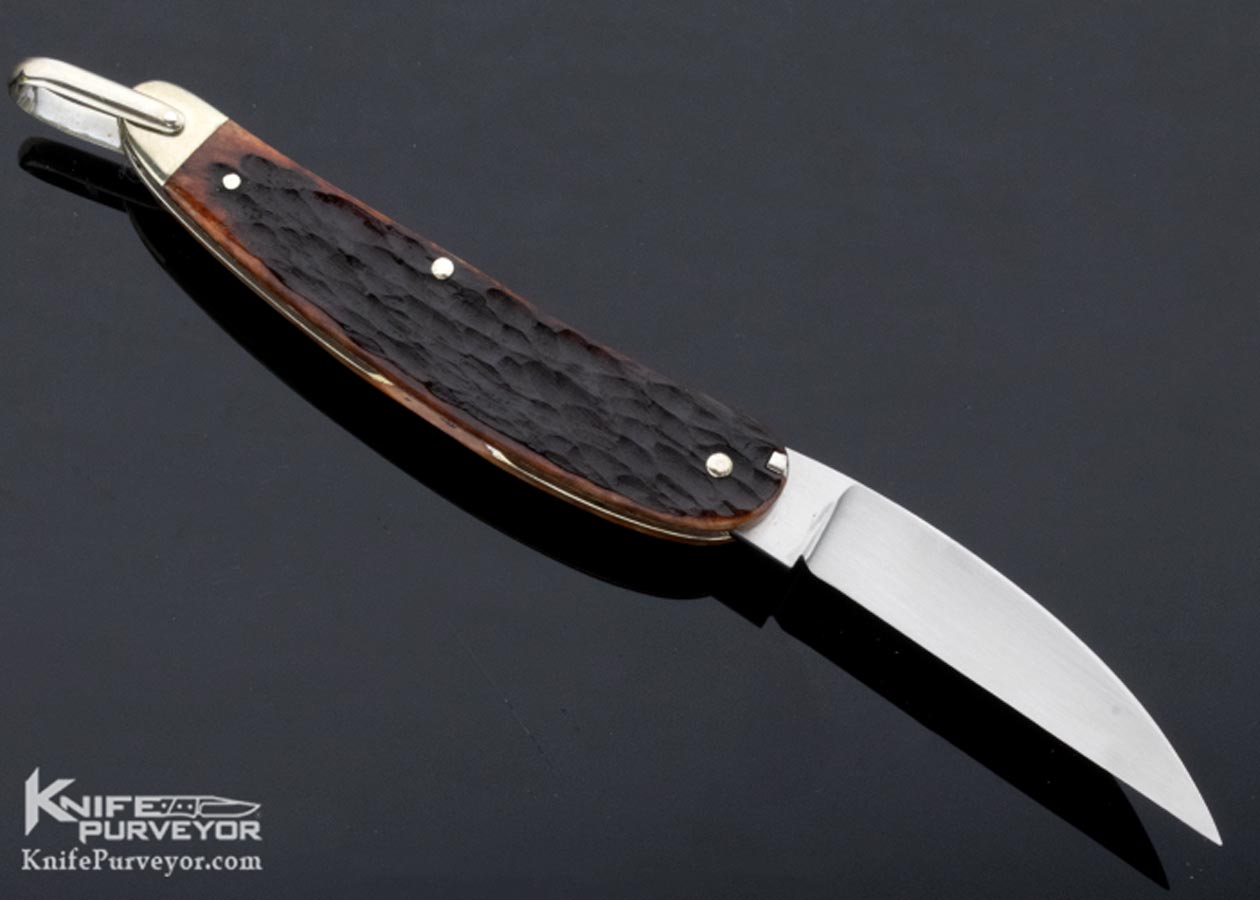 Tomonari Hamada Custom Knife Jigged Bone with Federal Shield and ...