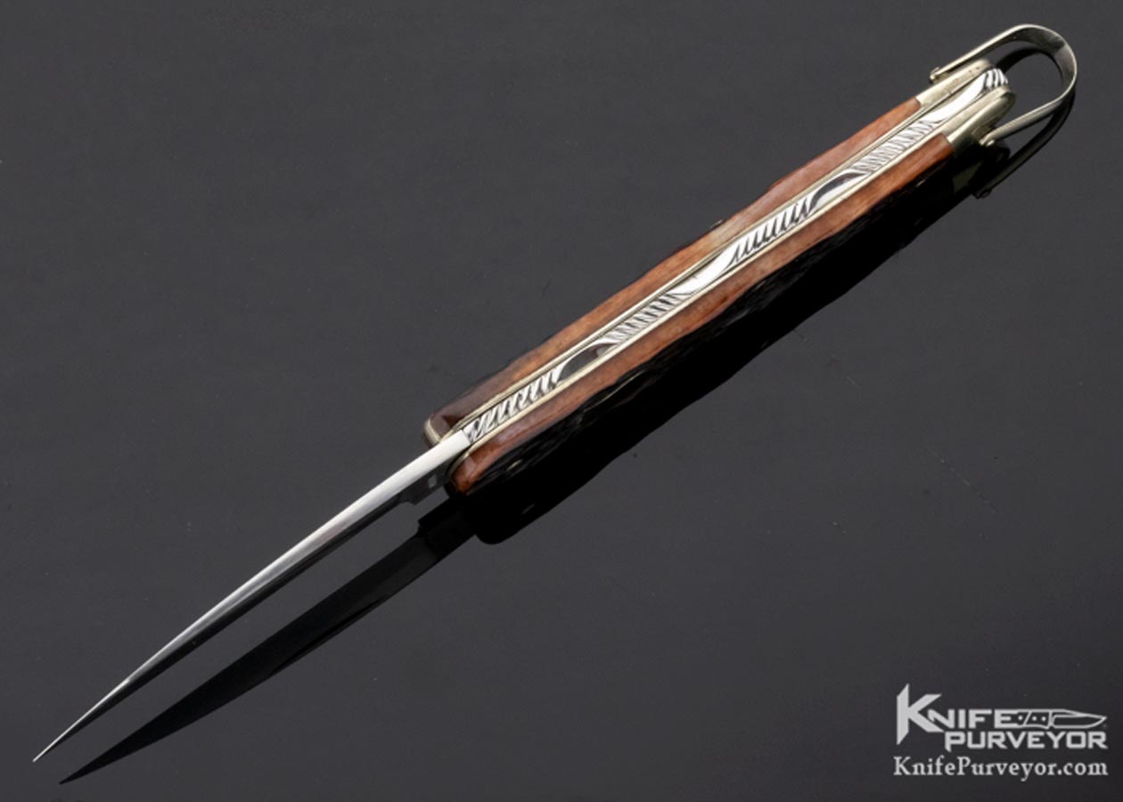 Tomonari Hamada Custom Knife Jigged Bone with Federal Shield and ...