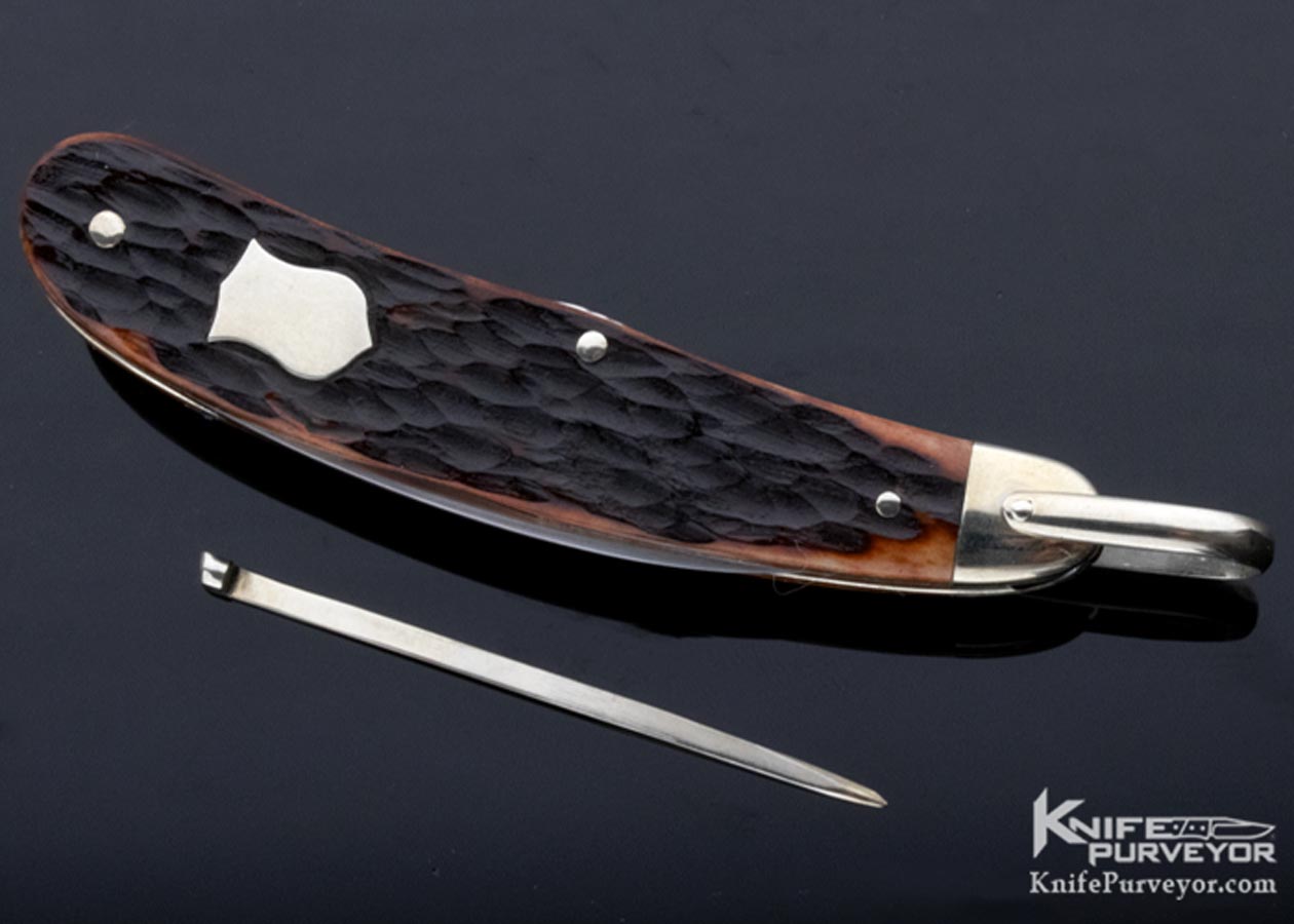 Tomonari Hamada Custom Knife Jigged Bone with Federal Shield and ...