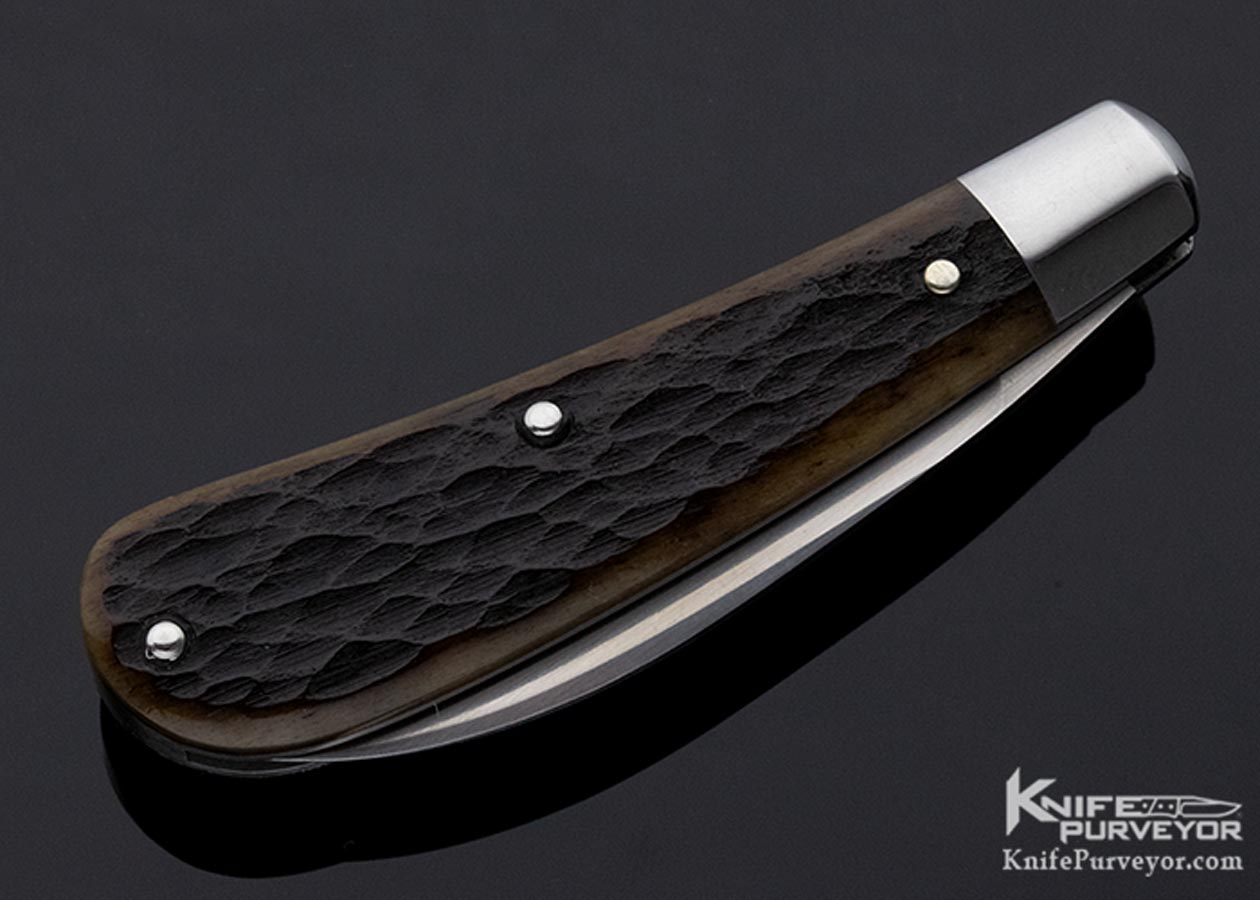 Tony Bose Custom Knife #4 Wharncliff Jigged Bone Slip Joint - Knife ...