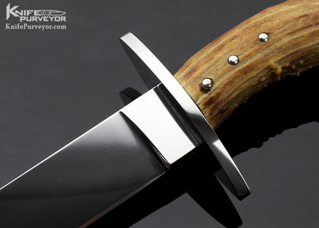 WW Cronk Custom Knife Crown Stag "Michael Price" Bowie - Knife Purveyor