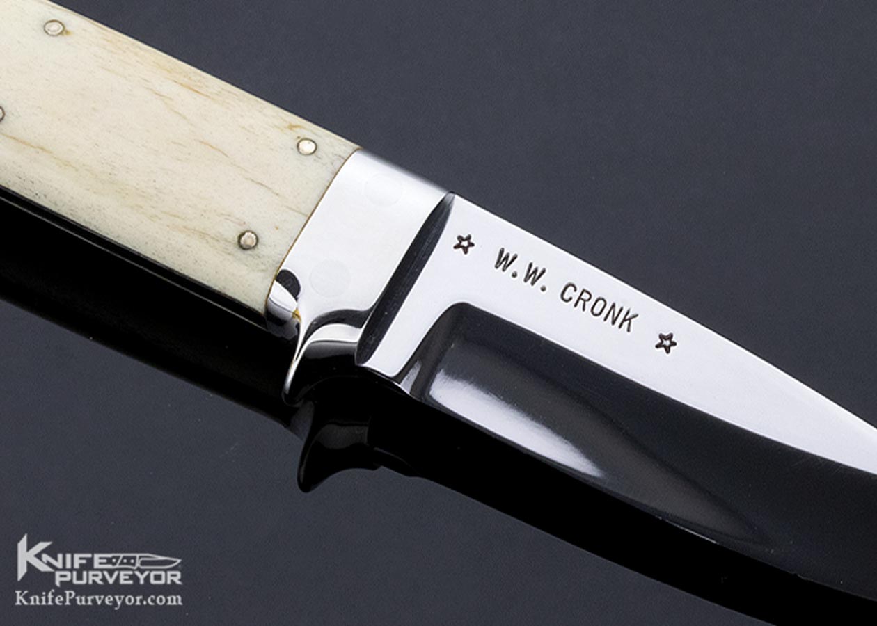 WW Cronk Custom Knife Japanese Market Bone Handle Hunter - Knife Purveyor
