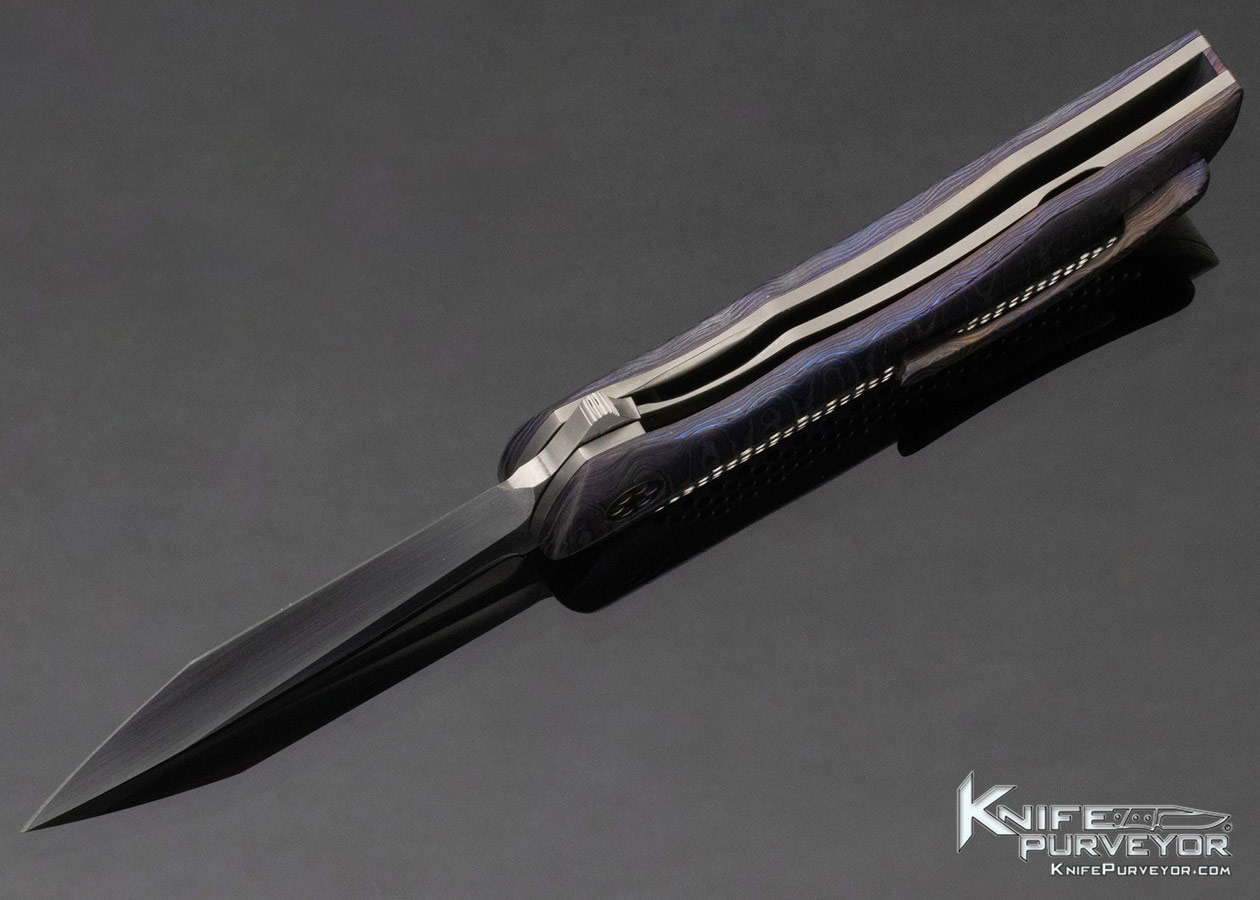Kurt Merriken Custom Knife "Phantom" One Off Zipper Zurcuti with M390 ...