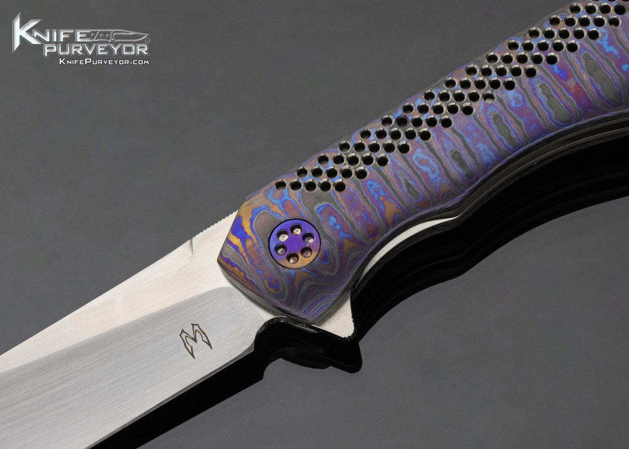 Kurt Merriken Custom Knife "Phantom" One Off Zipper Zurcuti with M390 ...