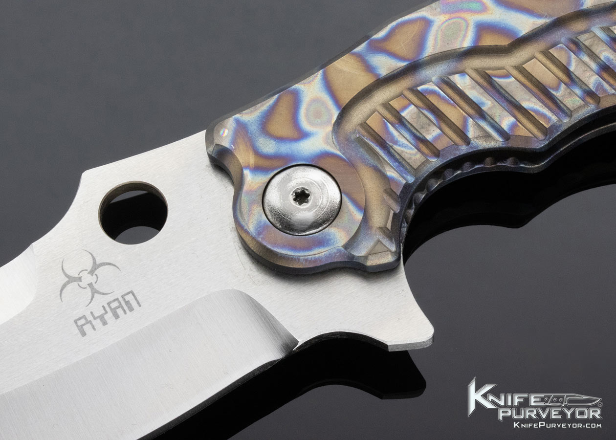 Steve Ryan Custom Knife Kanga Stretch Titanium Frame Lock - Knife Purveyor