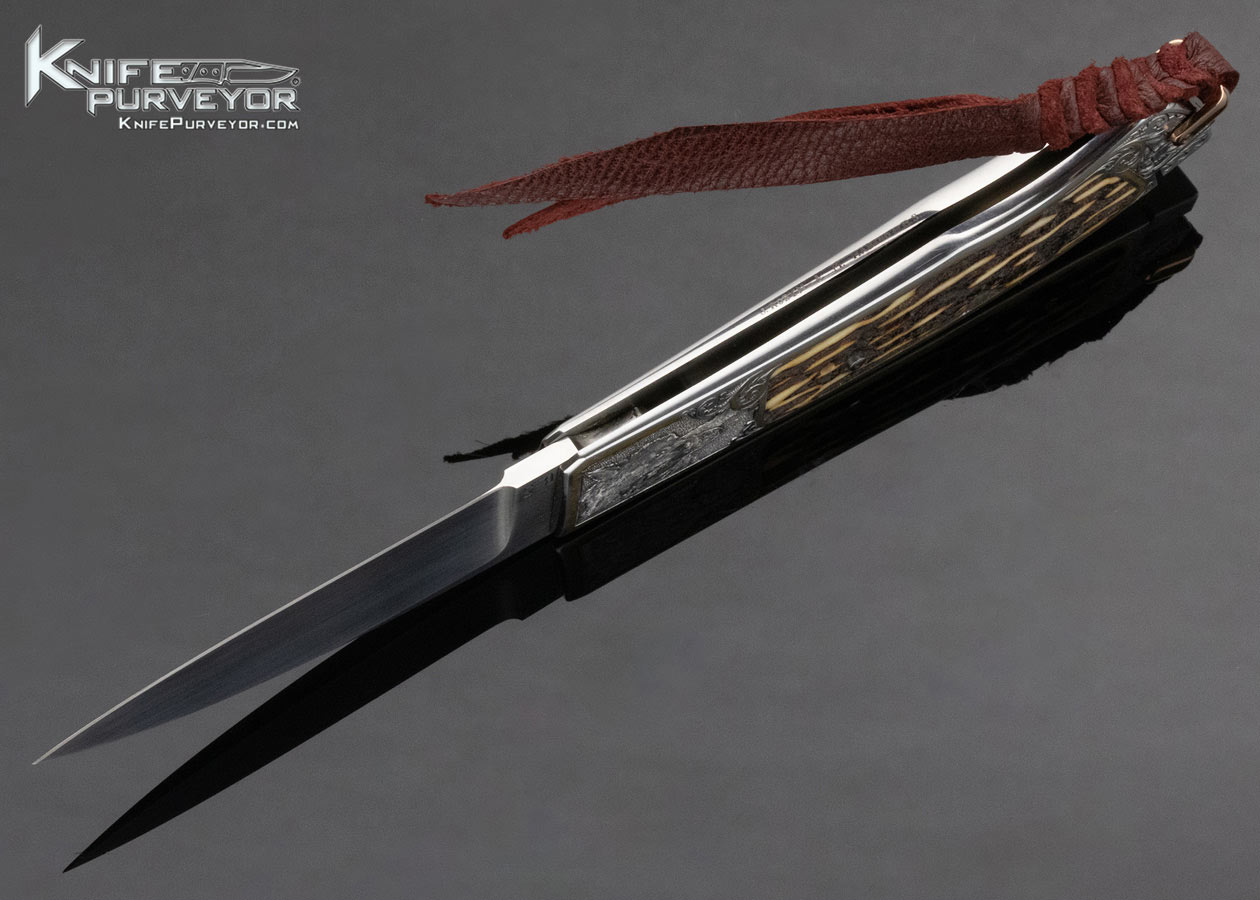 Ron Lake Custom Knife Jon Robyn and Martin Rabeno Engraved Barrett ...