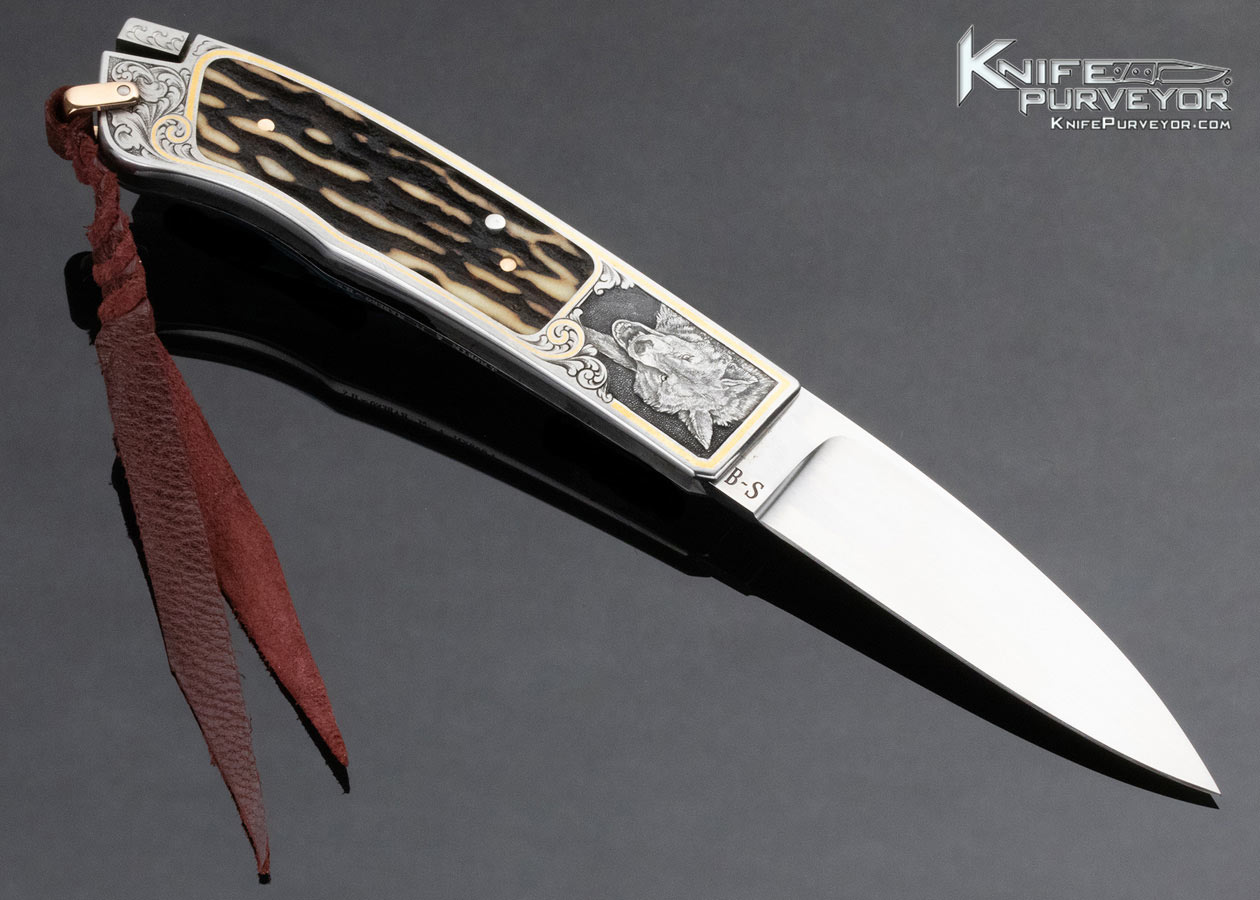 Ron Lake Custom Knife Jon Robyn and Martin Rabeno Engraved Barrett ...