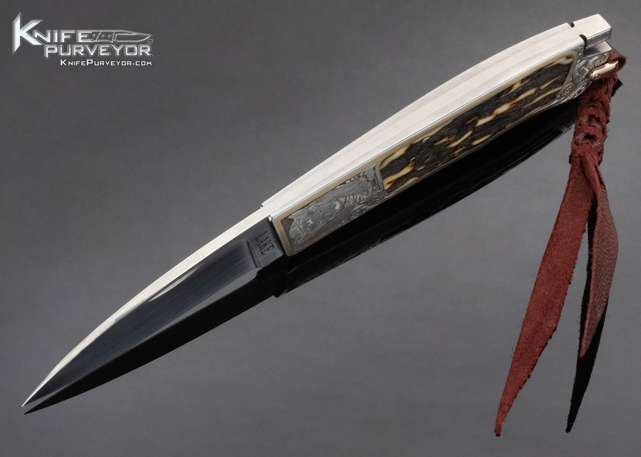 Ron Lake Custom Knife Jon Robyn and Martin Rabeno Engraved Barrett ...