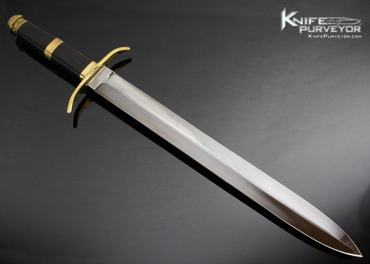 Alex J Collins Custom Knife Brass and Desert Ironwood 1987 Sword ...