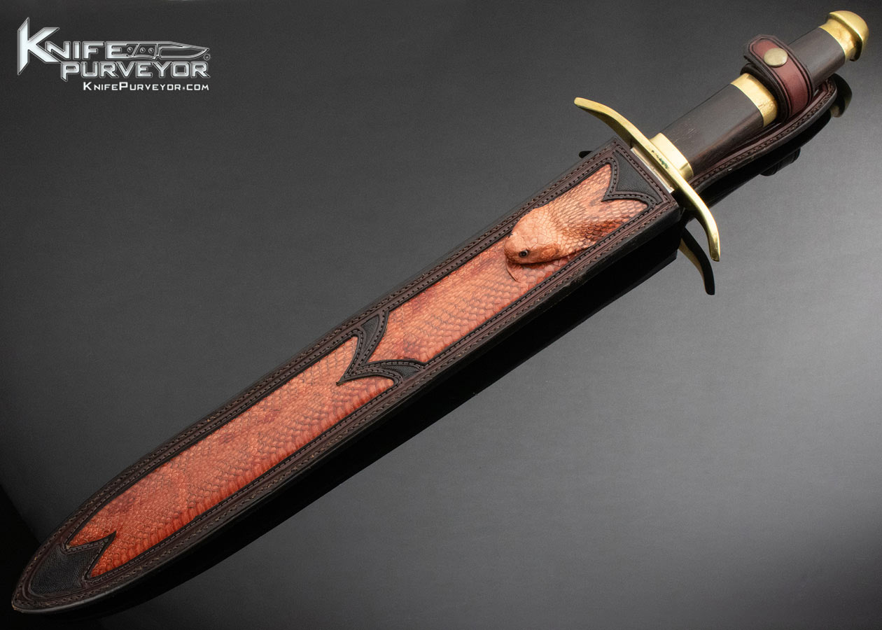 Alex J Collins Custom Knife Brass and Desert Ironwood 1987 Sword ...