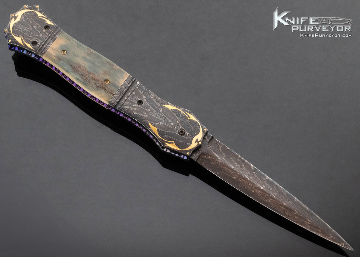 Jim Minnick Custom Knife Engraved By Joyce Minnick 24Kt Gold Inlaid ...