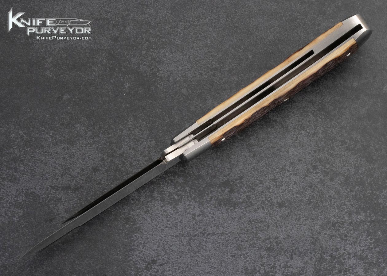 Tony Bose Custom Knife 2 Blade R1273 Remington Bullet Remington Jigged ...