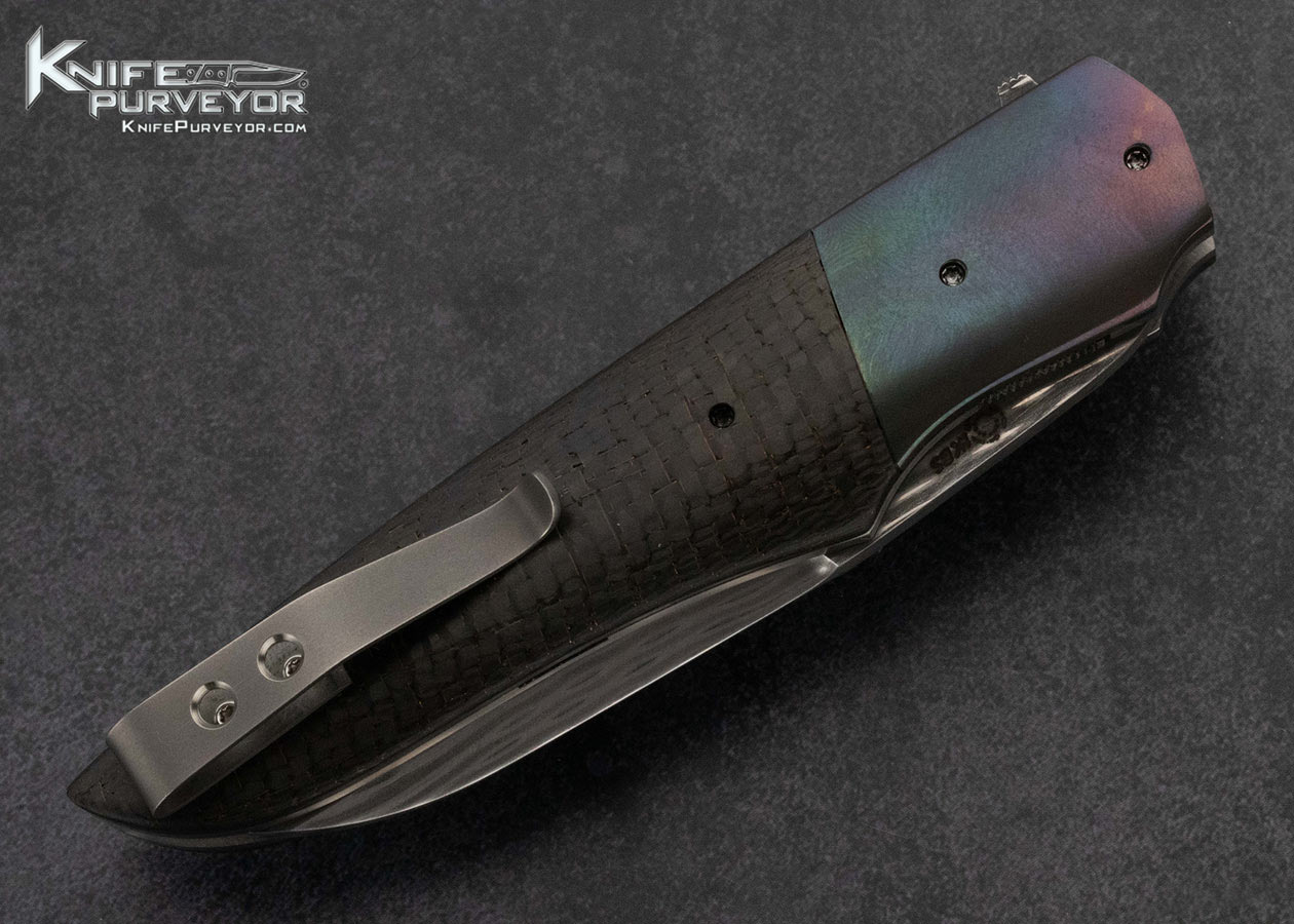 Jason Clark Knife Custom Knife Chad Nichols Damascus Zirconium and ...