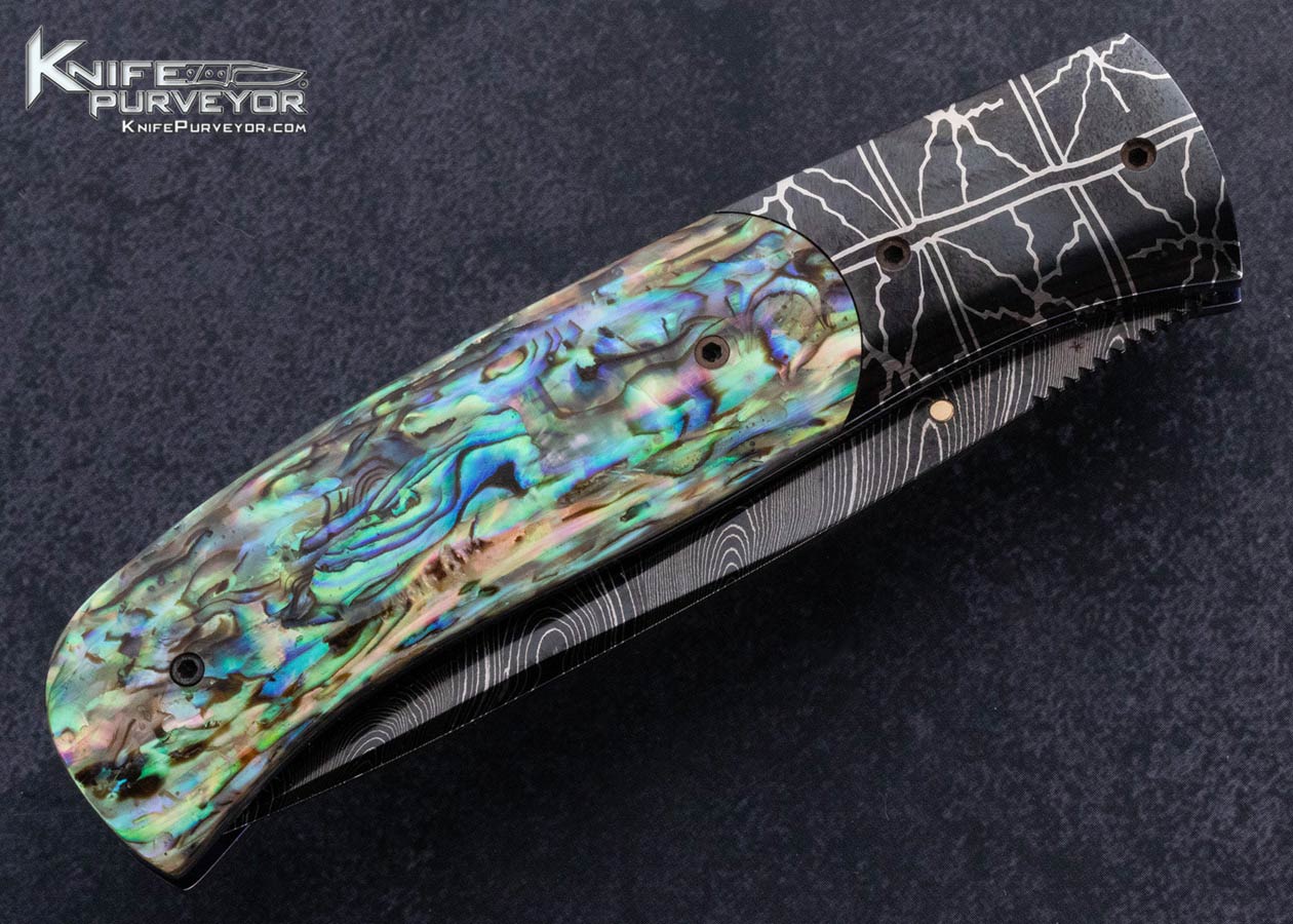 Jeff Chaffee Custom Knives Blued Robert Eggerling Mosaic Damascus and ...