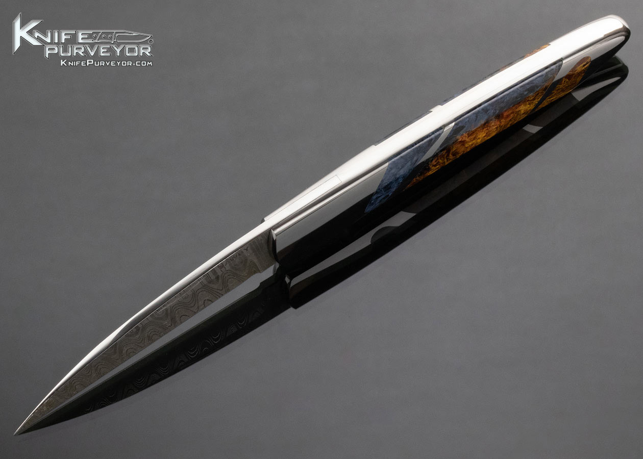 Scott Sawby Custom Knife Mike Norris Stainless Damascus and Pietersite ...