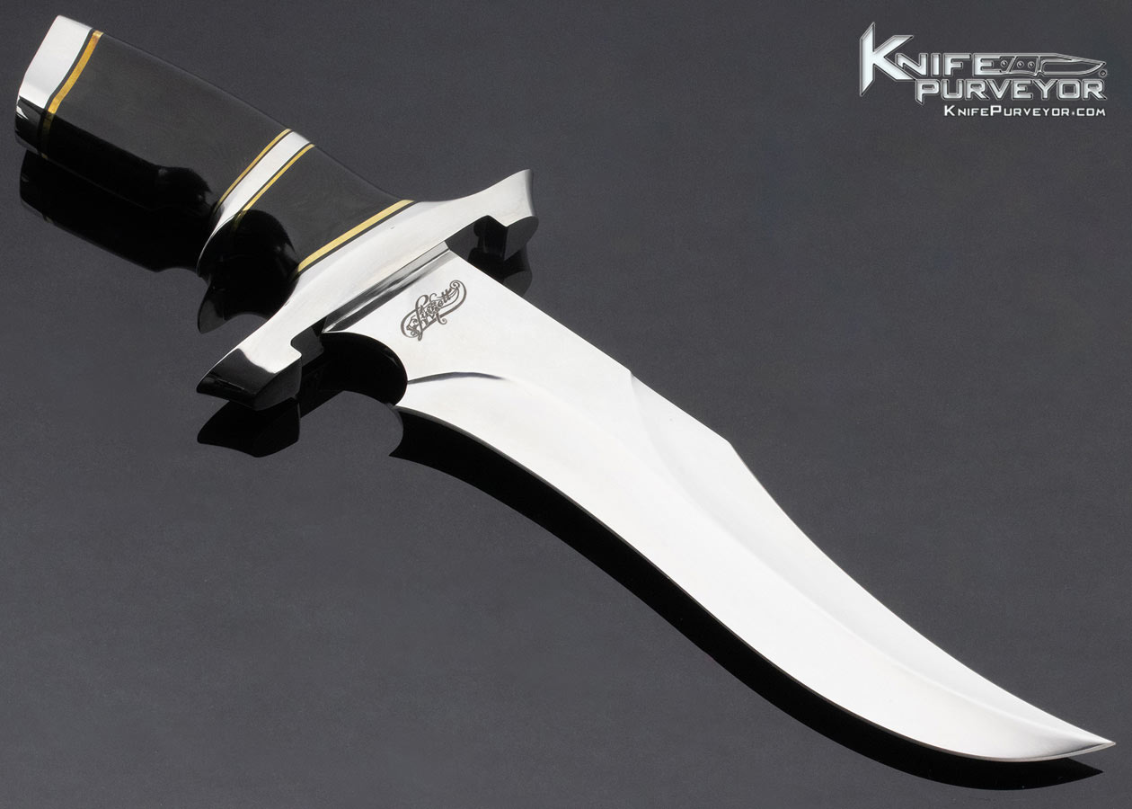 Bill Luckett Custom Knife Subhilt Battle Bowie with Micarta and Brass ...