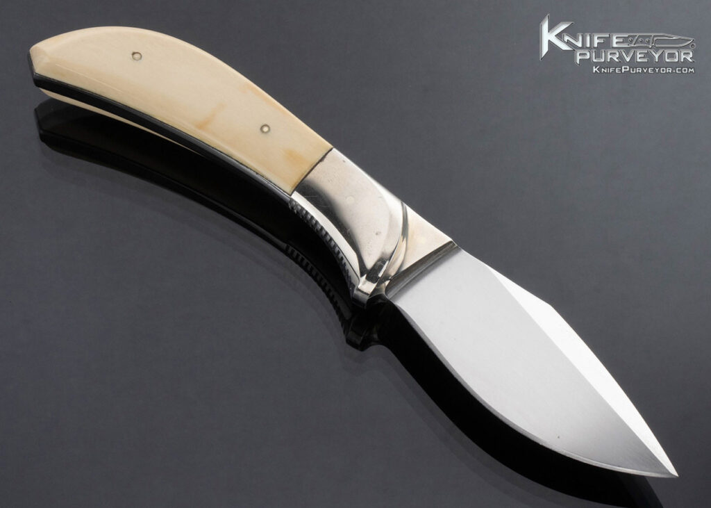 Robert Hayes Custom Knife Nickel Silver and Mastodon Broad Blade ...