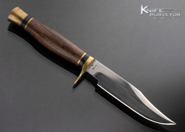 Ralph Bone Custom Knife Rosewood and Brass Hunting Knife Orvis Collab ...