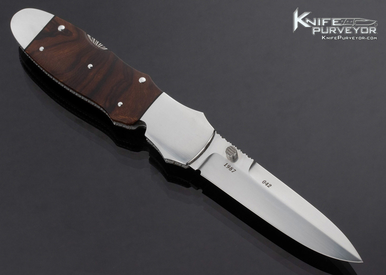 Warren Osborne Custom Knife Desert Ironwood Lockback Folder #042 ...