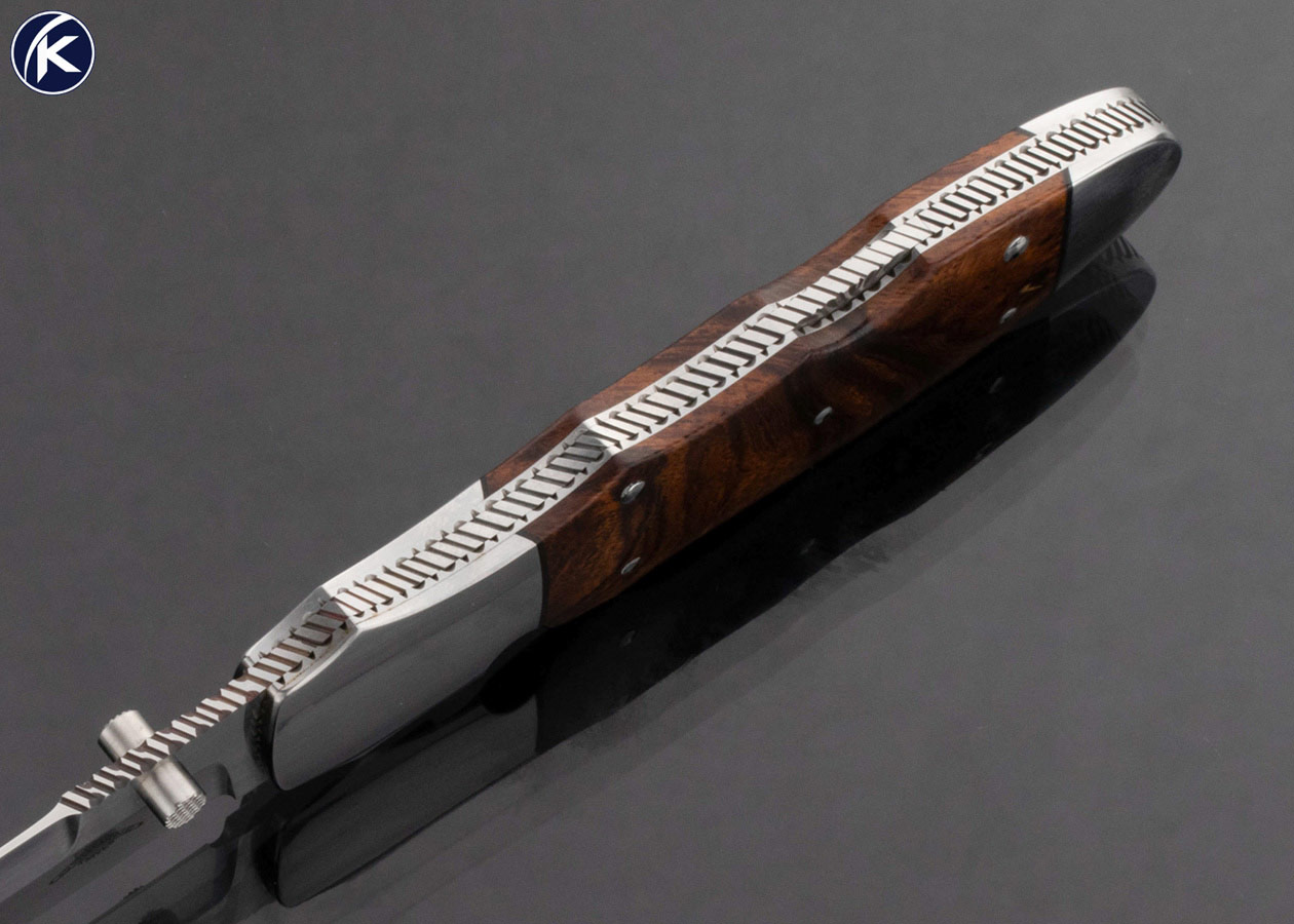 Warren Osborne Custom Knife Desert Ironwood Lockback Folder #042 ...