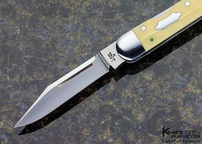 Tony Bose Custom Knife "Goat Horn" Lockback Whittler #4 - Knife Purveyor