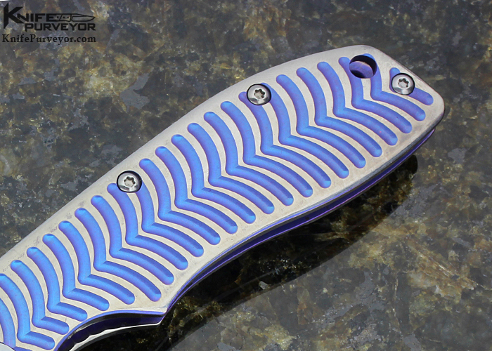 Tim Britton Custom Knife Machined Titanium "T-10" Frame Lock Flipper ...
