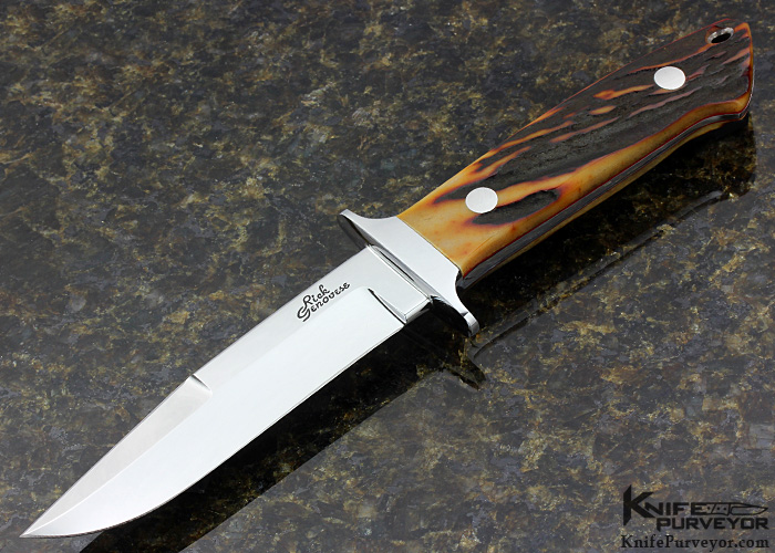 Rick Genovese Custom Knife Stag Chute Knife - Knife Purveyor